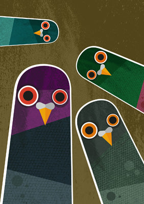 57MW19 - Pigeons Greeting Card (6 Cards) – The Heart of a Garden/ArtEco ...