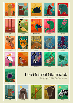 57MW20 - The Alphabet of Animals Greeting Card (6 Cards) – The Heart of ...