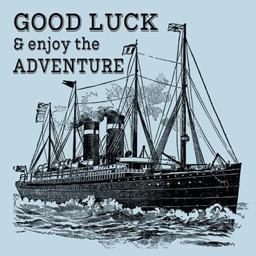 GC111 - Good Luck (Steam Ship) Greeting Card – The Heart of a Garden ...