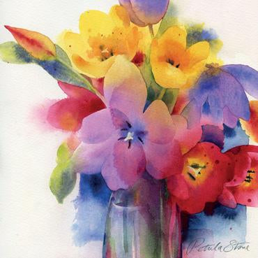 RT135 - Colourful Flowers Greeting Card – The Heart of a Garden/ArtEco ...